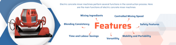 Latest 3Phase,3hp Electric Concrete Mixer Machine | Lotus Traders