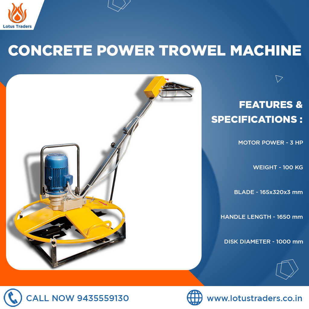 #1 Powerful Concrete Power Trowel In Assam - Lotus Traders